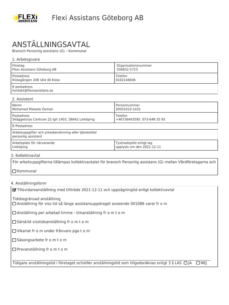 Avtal | PDF
