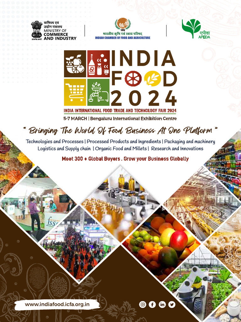 India Food 2024 Brochure 23012024 | PDF | Food Industry | Retail
