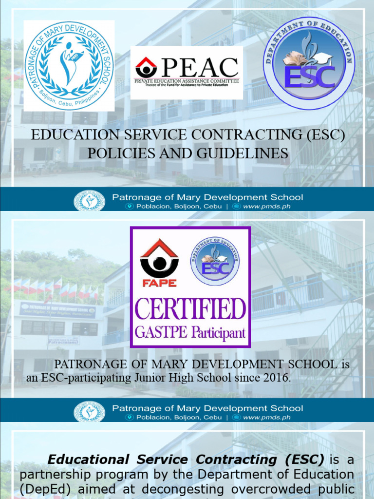 Esc Policies and Guidelines | PDF | Middle Schools | Birth Certificate