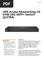 HPE Aruba Networking CX 6000 24G 4SFP Switch Data sheet ...