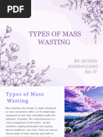 MASS WASTING (Handouts) | PDF | Landslide | Erosion