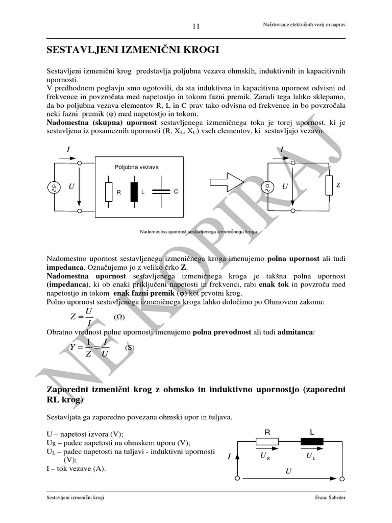 NPEN Sestavljeni Izmenični Krogi | PDF