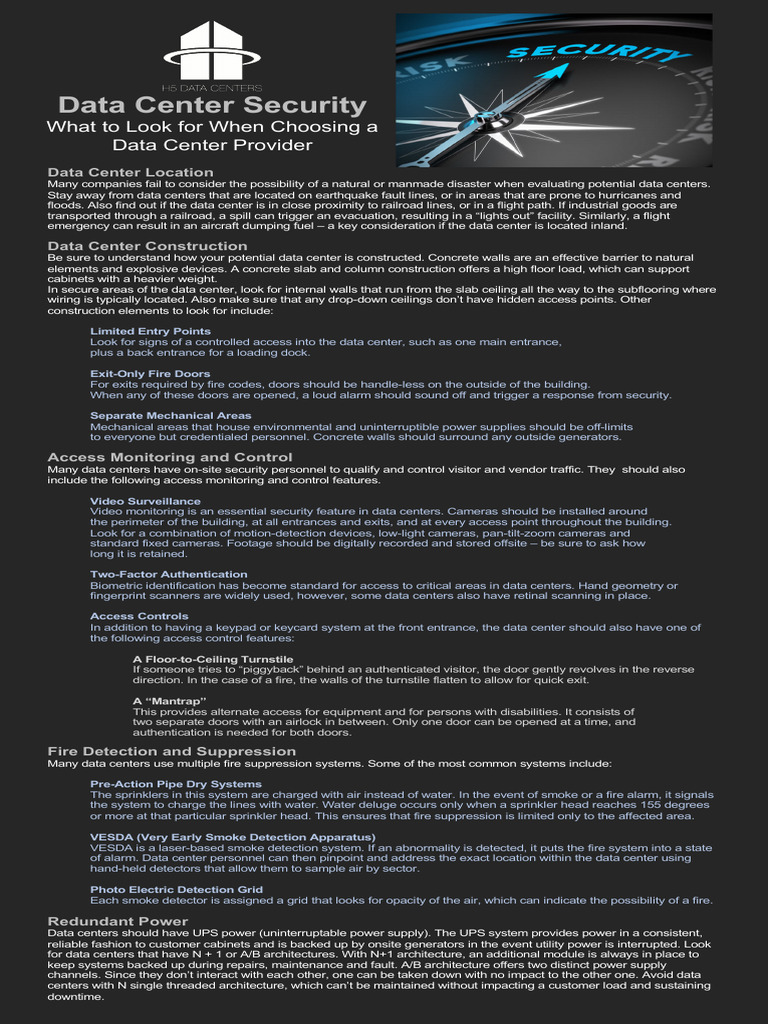 Data Center Security | Download Free PDF | Data Center | Access Control