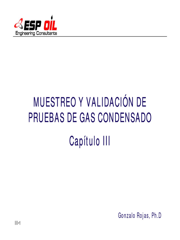 MUESTRAS Y VALIDACION DE PRUEBAS DE GAS CONDENSADO | PDF | Gases | Líquidos