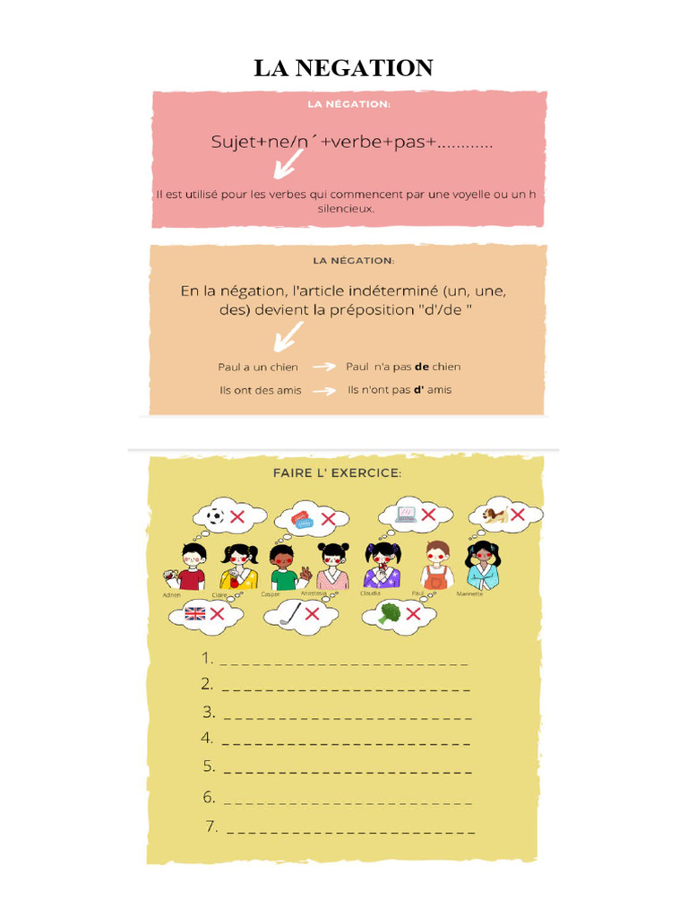 Expressions de la Négation | PDF