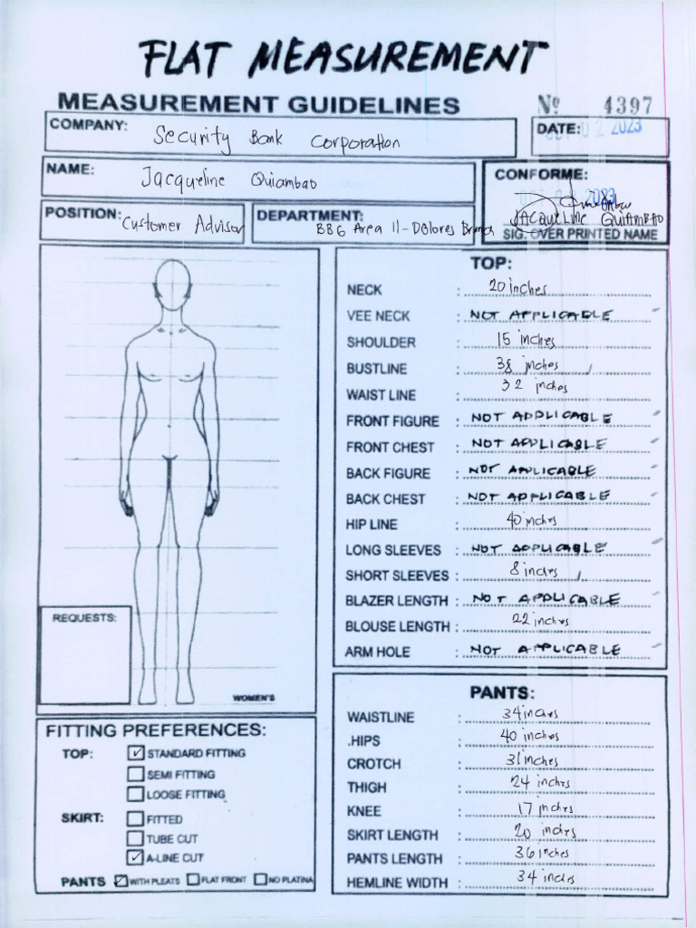 Fashion Measurement Guide | PDF | Style | Clothing