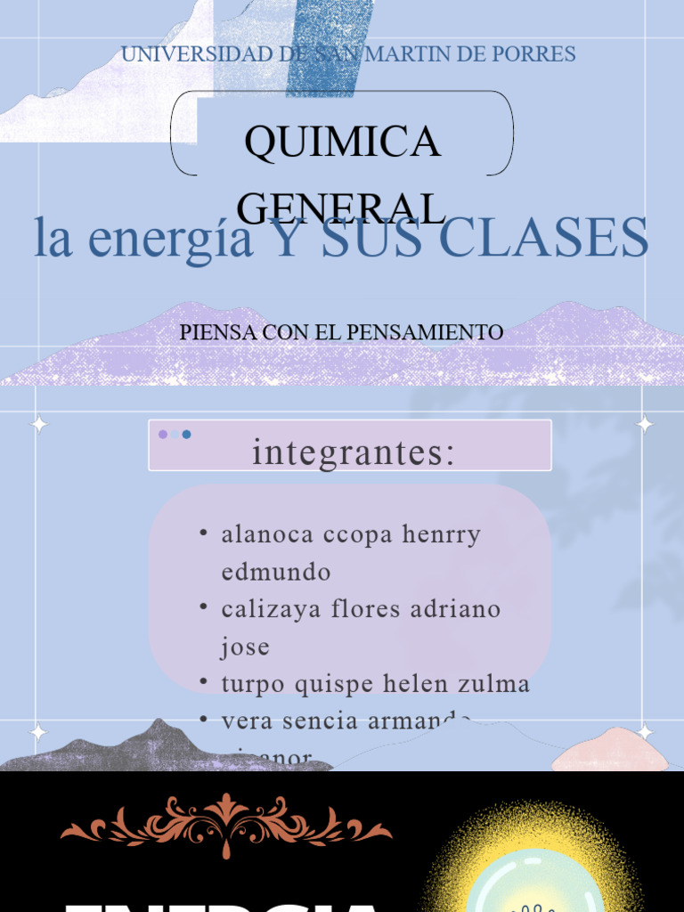 Clases de Energía en Química General | PDF | Caloría | Gases