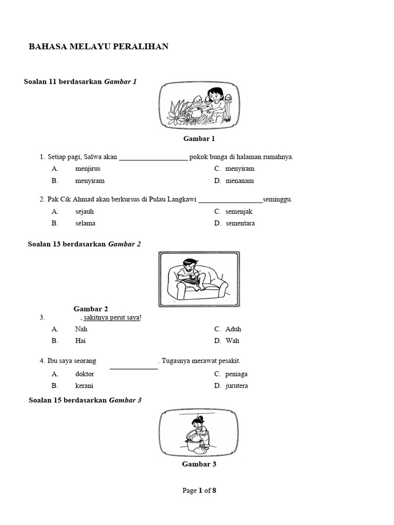 Soalan Peralihan Bahasa Melayu | PDF