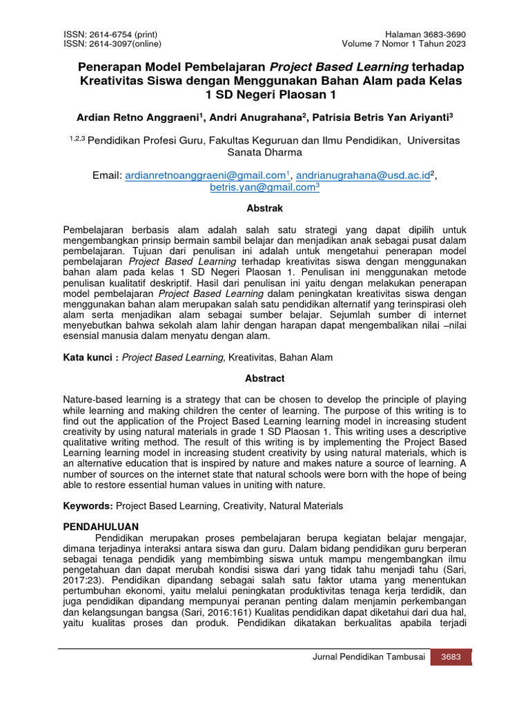 Astuti,+462 +upload+PENERAPAN+MODEL+3683-3690 | PDF | Sains & Matematika