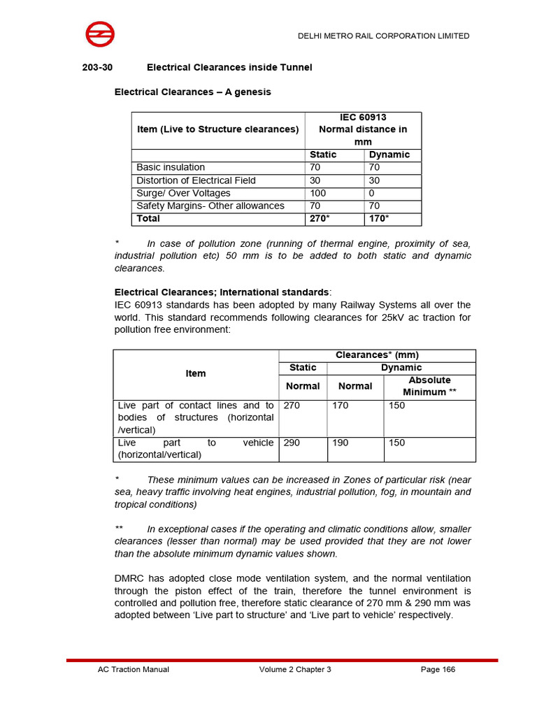 ACTM Vol 2 203-30 Clearances | PDF | Electricity | Electrical Engineering