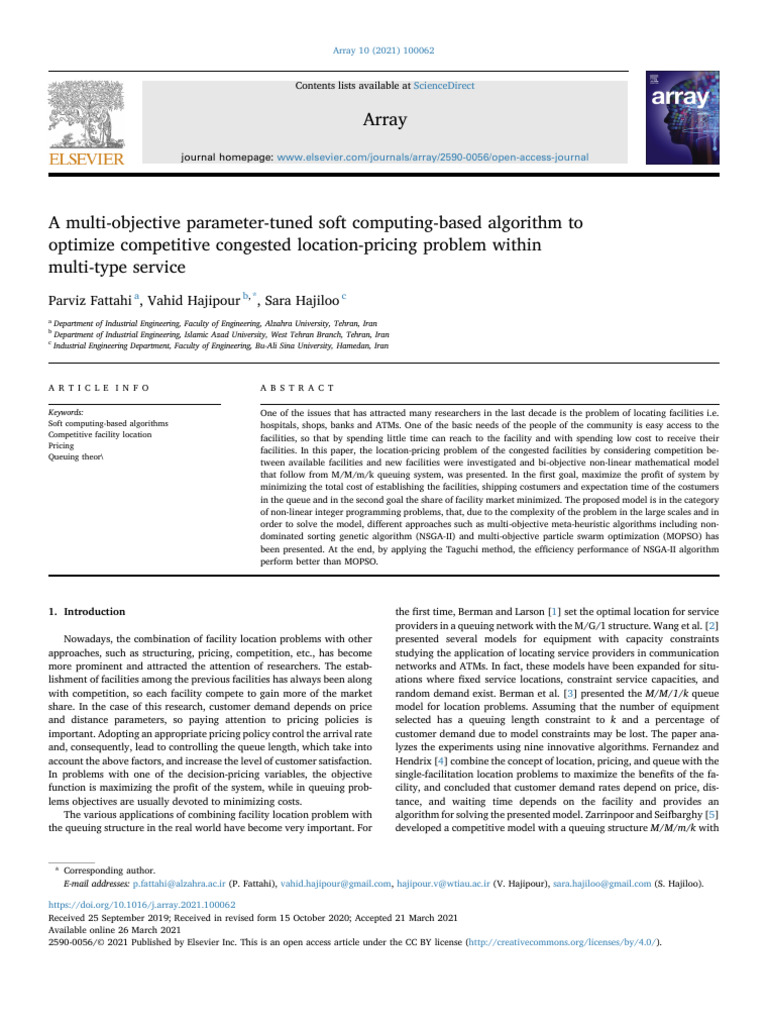 A Multi Objective Parameter Tuned Soft Computing Based Algorithm To