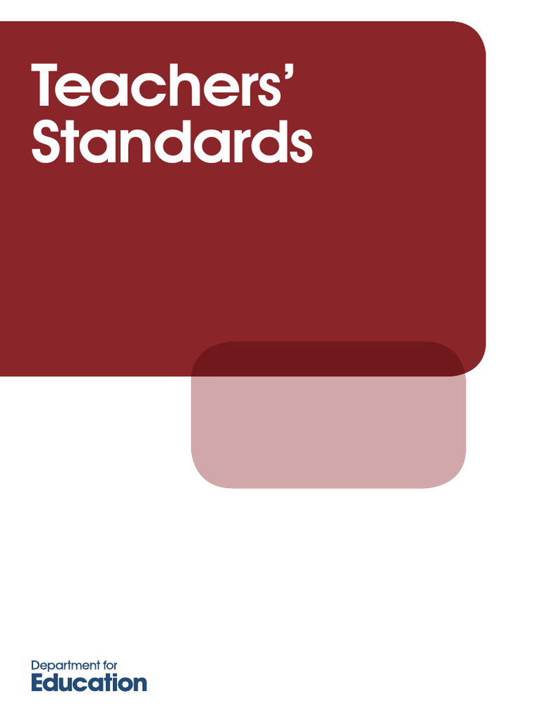 Dfe Teachers Standards 2011 | PDF | Teachers | Educational Assessment