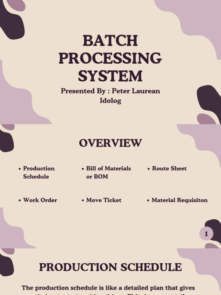 Batch Processing Essentials | PDF | Cooking, Food & Wine