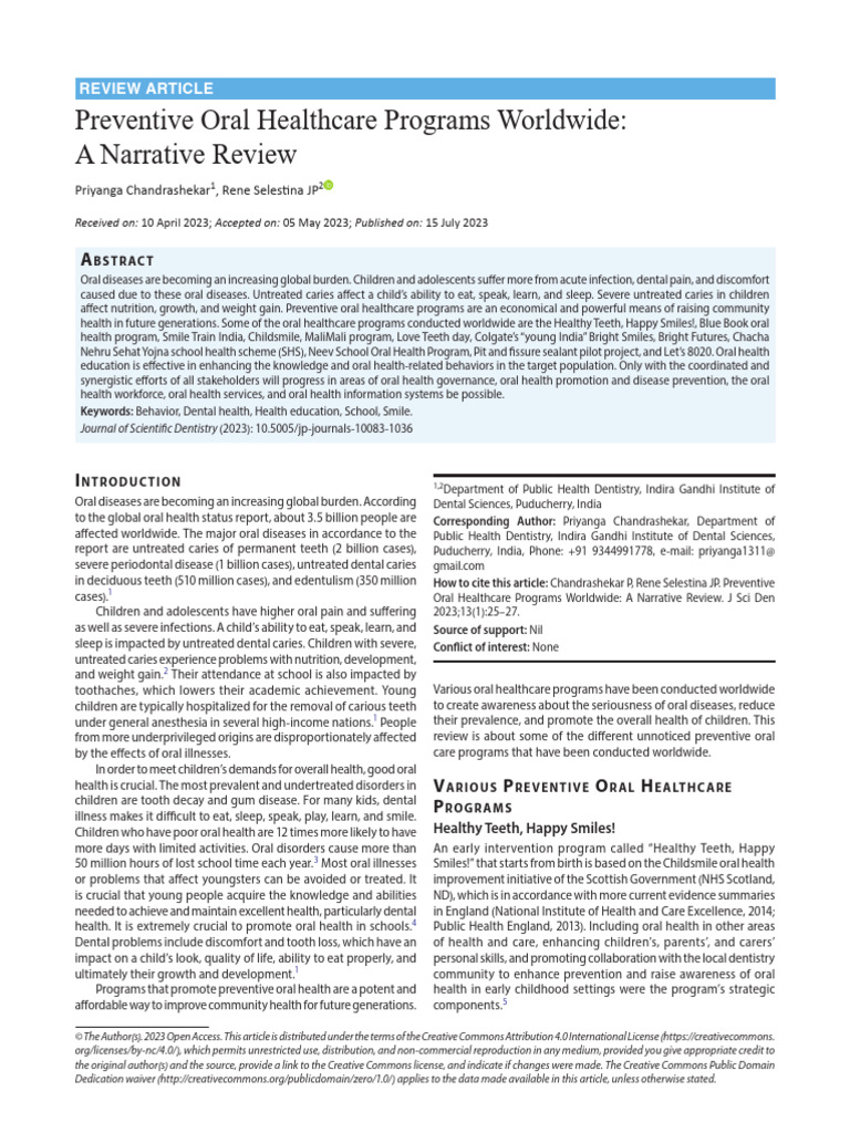 JSD 13 25 | PDF | Oral Hygiene | Toothbrush