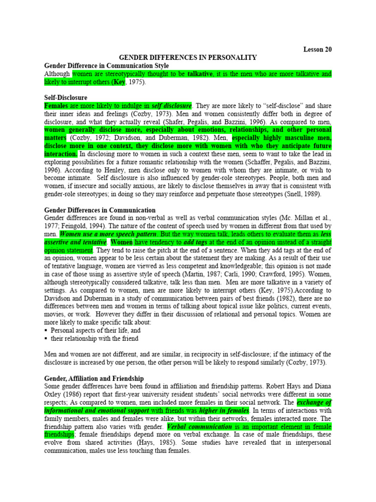 Psy 512 CH 20 | PDF | Self Esteem | Altruism