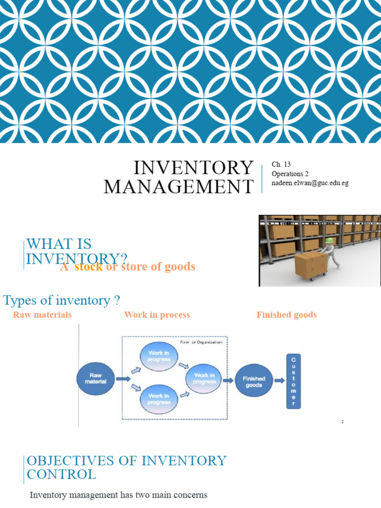 Tutorial 4 - Ch. 13 Inventory Managment | PDF | Inventory | Business Process