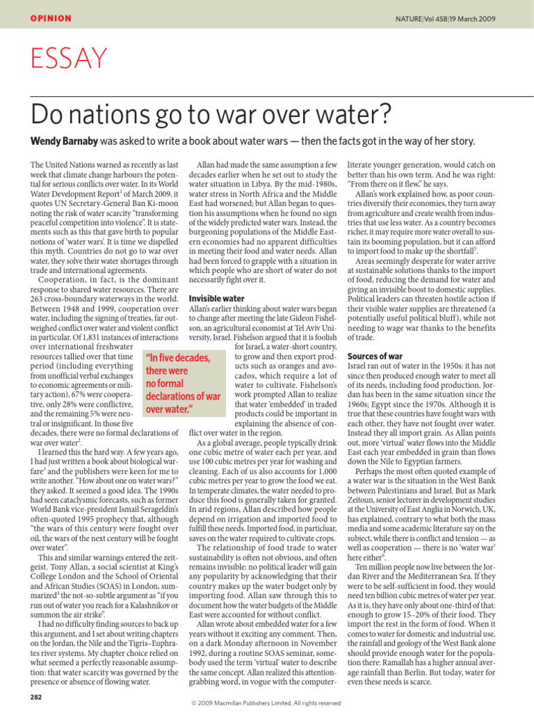 SESSION 3 Barnaby - W. - 2009 - Do - Nations - Go - To - War - Over ...