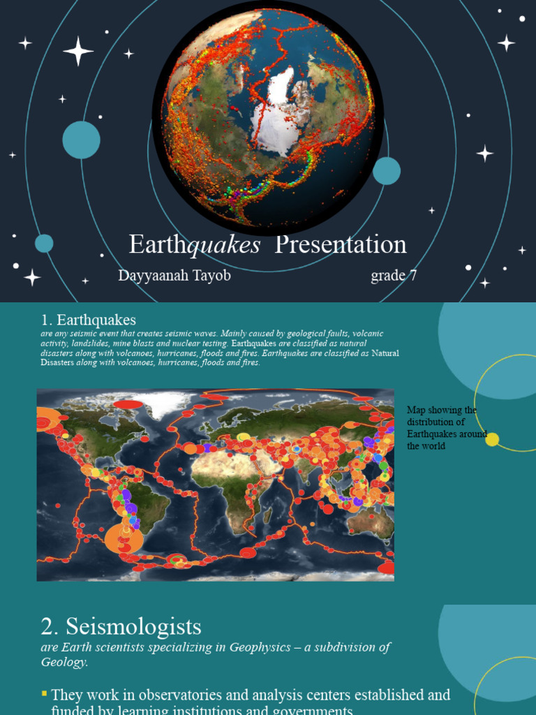 Earthquakes Presentation | PDF | Earthquakes | Volcano