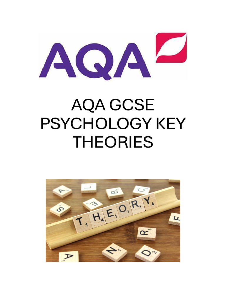 Aqa Gcse Psychology Key Theories | PDF | Perception | Obedience (Human ...