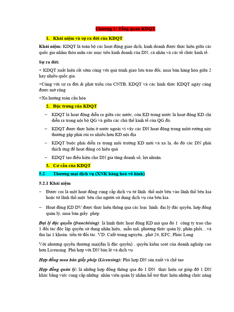 Ôn Thi QTKDQT | PDF