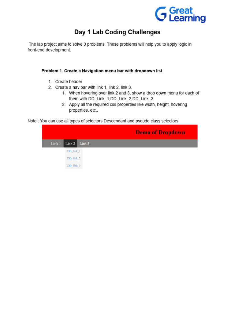 Front-End Dev Lab Challenges | PDF