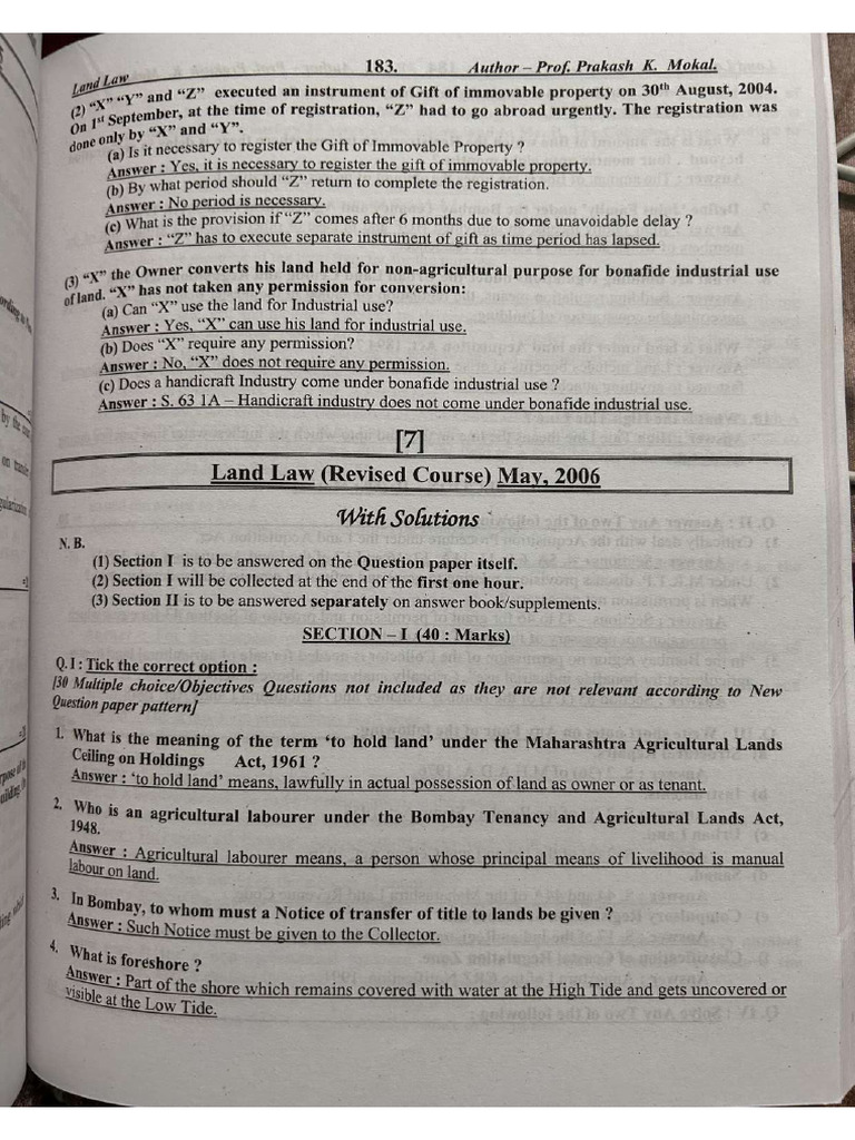 Land Laws 2006-2019 | PDF
