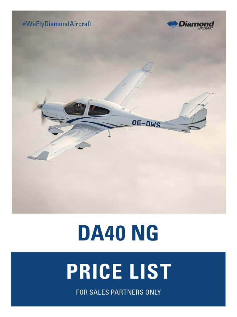 Pricelist DA40 NG.08 | PDF | Aviation | Aerospace