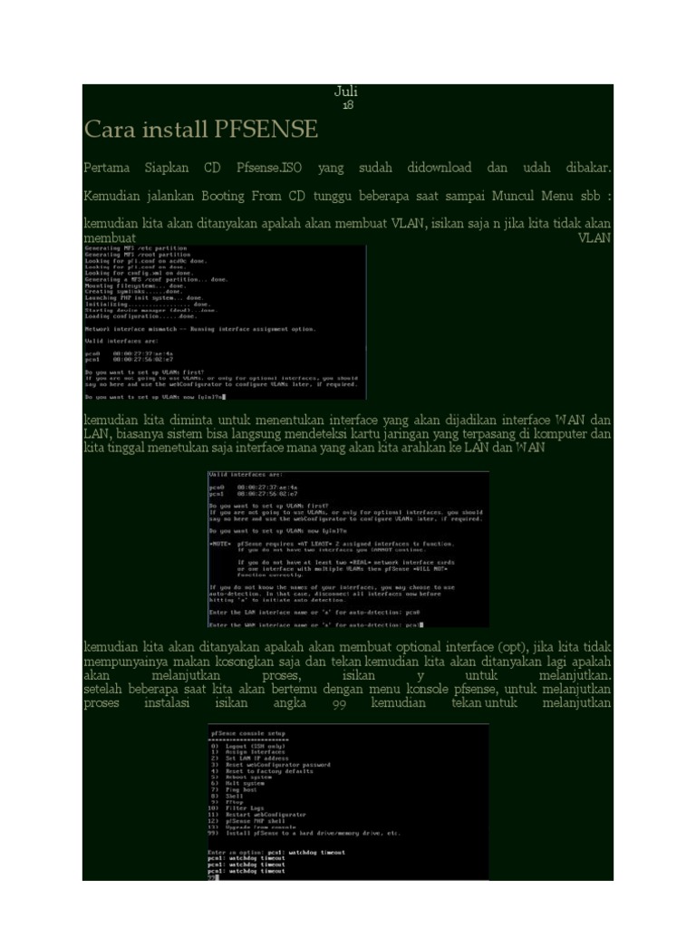 Instalasi Pfsense | PDF