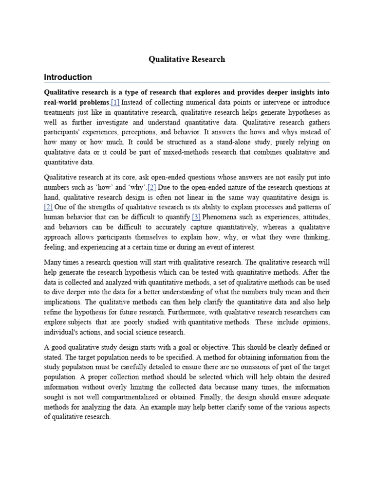 Understanding Qualitative Research Insights | PDF | Qualitative ...
