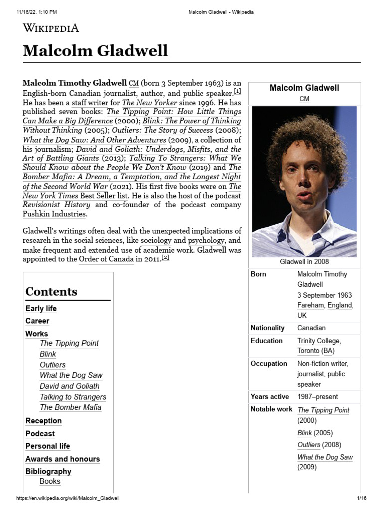 Malcolm Gladwell | PDF