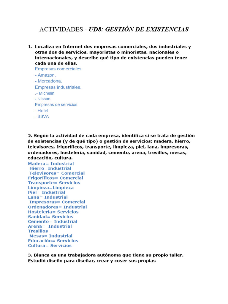 Actividades Ud8 Libro | PDF | Business