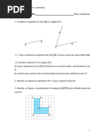Atividade Simetria | PDF | Geometria Elementar | Simetria