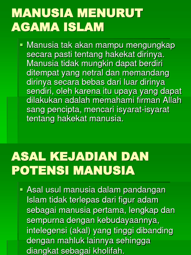 Asal Kejadian Manusia | PDF | Agama & Spiritualitas | Dewasa Muda