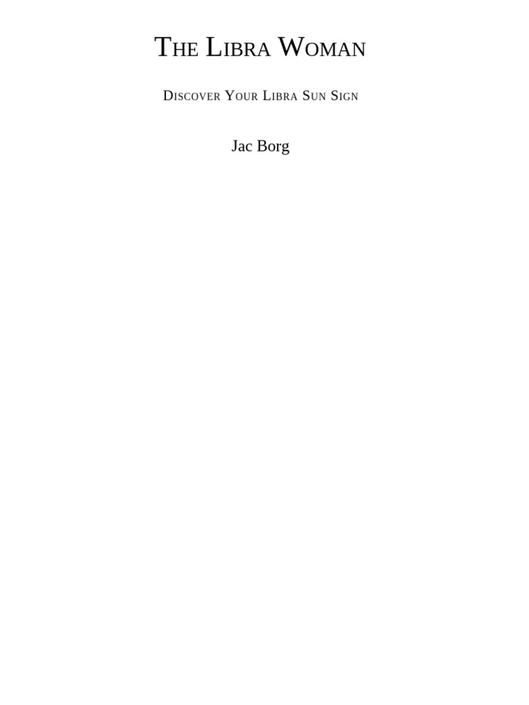 7 - The Libra Woman - Discover Your Libra Sun Sign | PDF | Planets In ...