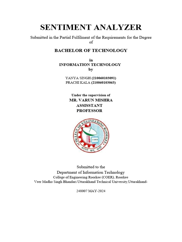 PBL Sentiment Analysis Report | PDF | Encryption | Usability