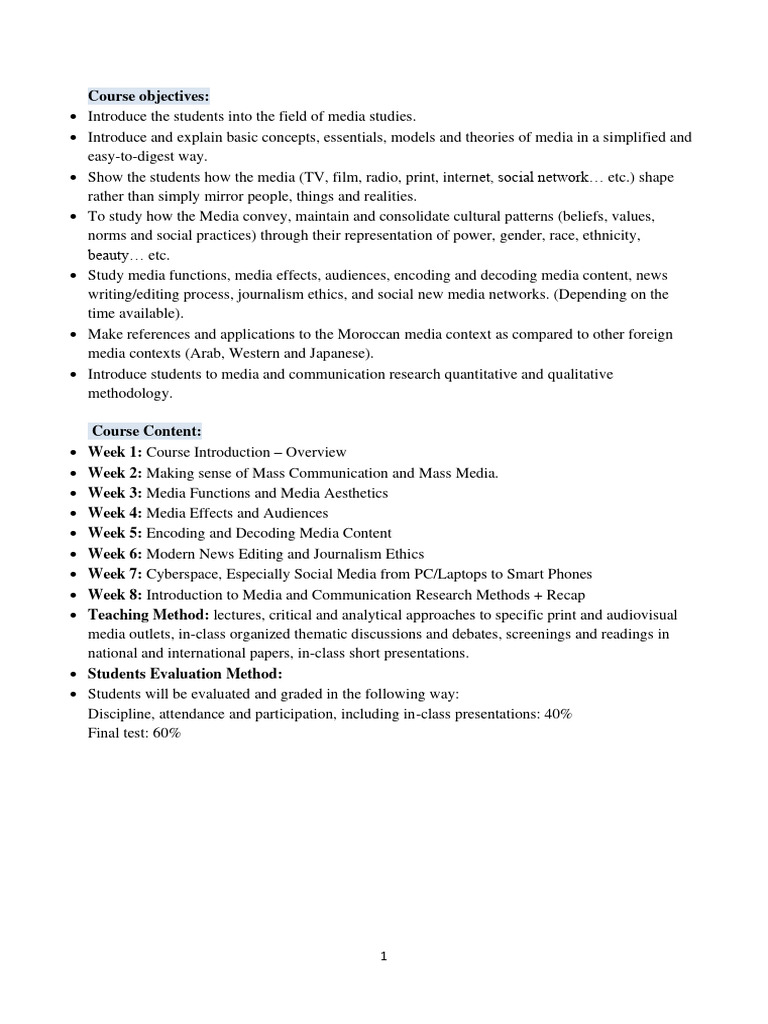 Introduction to Media Studies-2 | PDF | Mass Media | Broadcasting