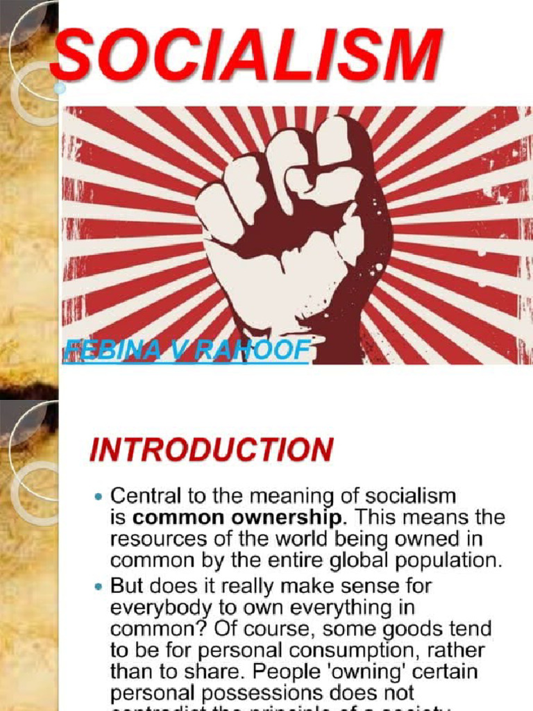 Socialism Presentation | PDF