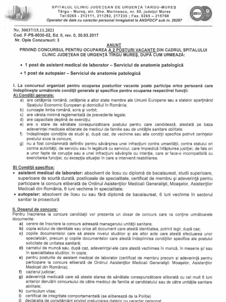 Anunt Autopsier | PDF