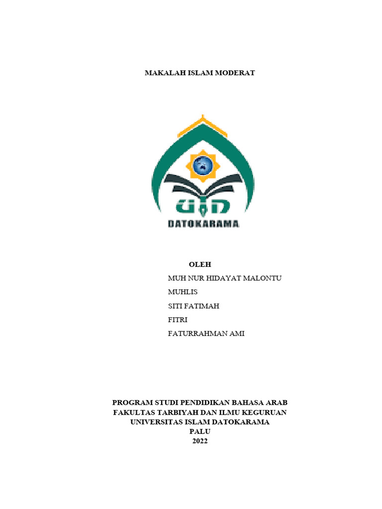 Memahami Islam Secara Moderat | PDF