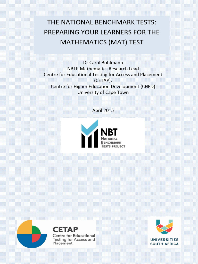 Prepare For Your MAT NBTs (English) | PDF | Trigonometry | Trigonometric Functions