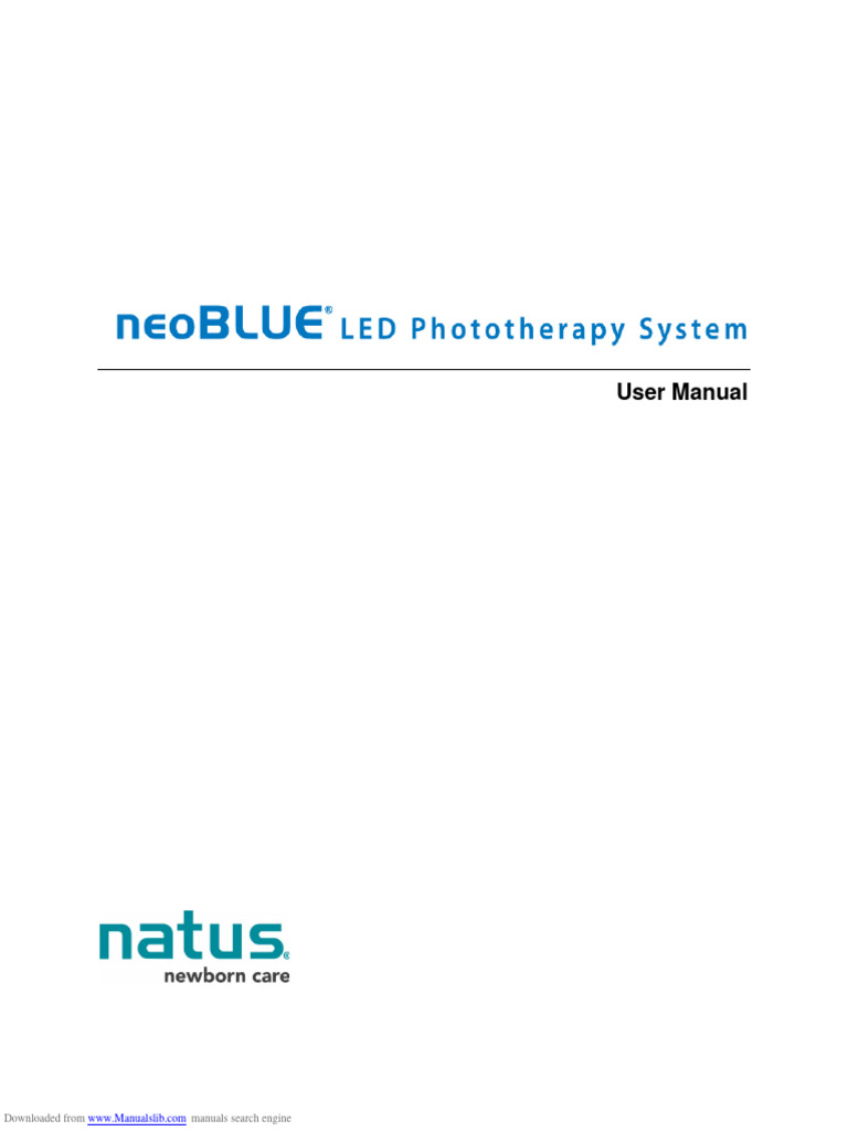 Instrukcja obsługi lampy Natus Neoblue | PDF | Ultraviolet | Light ...