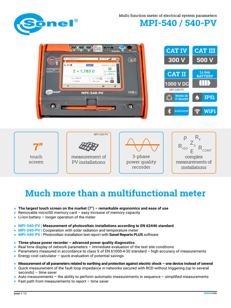 Datasheet MPI-540 540-PV EN v2.04 | PDF | Electrical Engineering ...