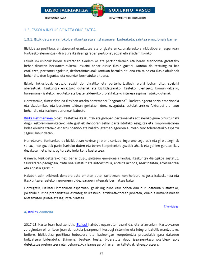 DBHko Ebazpena 1.3 Eta 1.4 Atalak | PDF