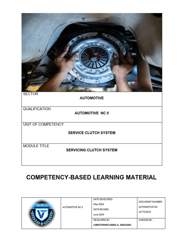Service Clutch System | PDF | Clutch | Manual Transmission