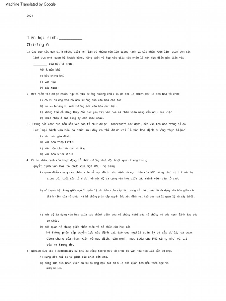 Chapter 4, 6, 7, Cross Cultures Management | PDF