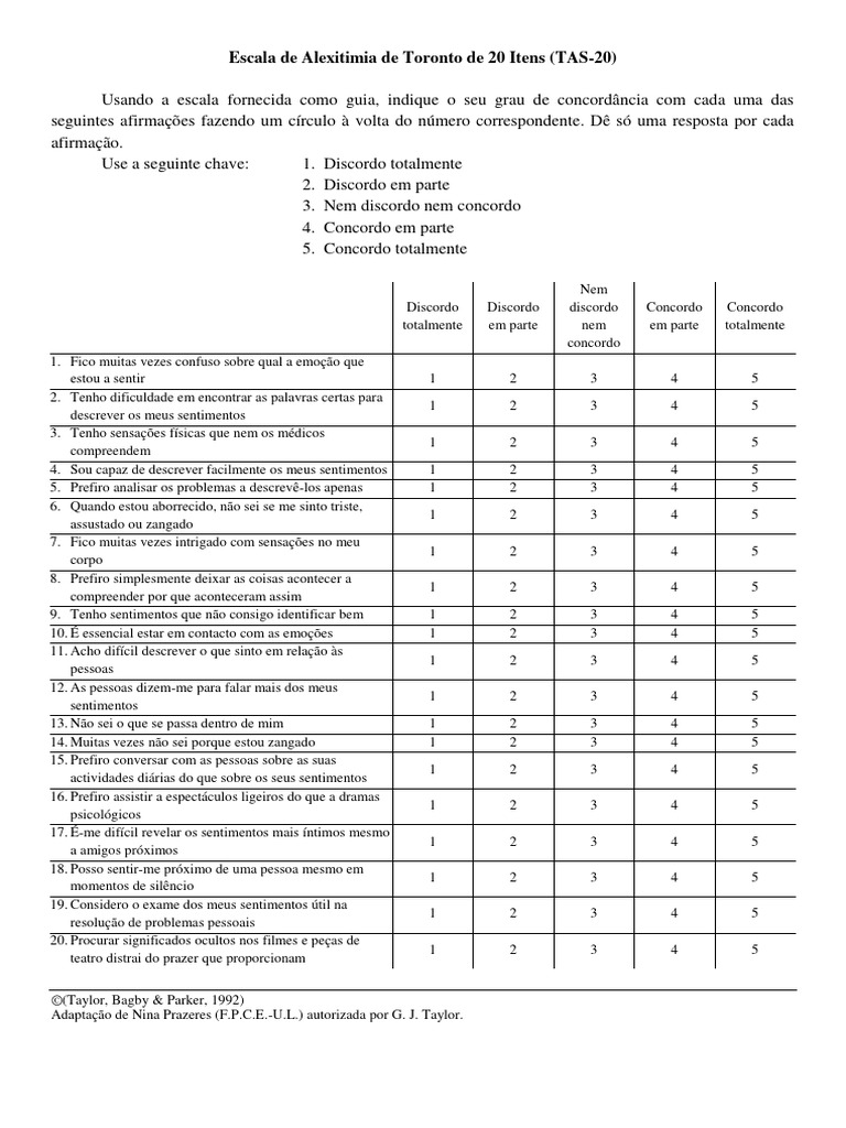 Tas 20 | Download grátis PDF | Sentimento