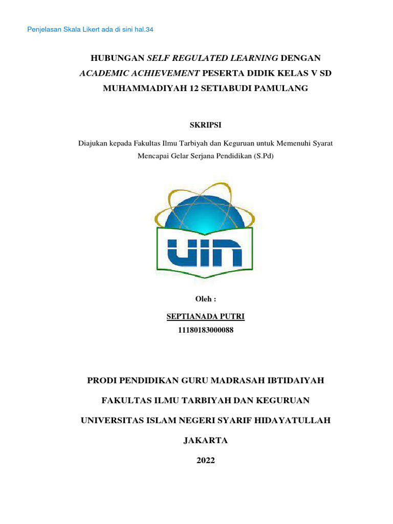2hub. Self Regulated Learning DGN Academic Achivment Siswa | PDF 2hub. Self Regulated Learning DGN Academic Achivment Siswa | PDF
