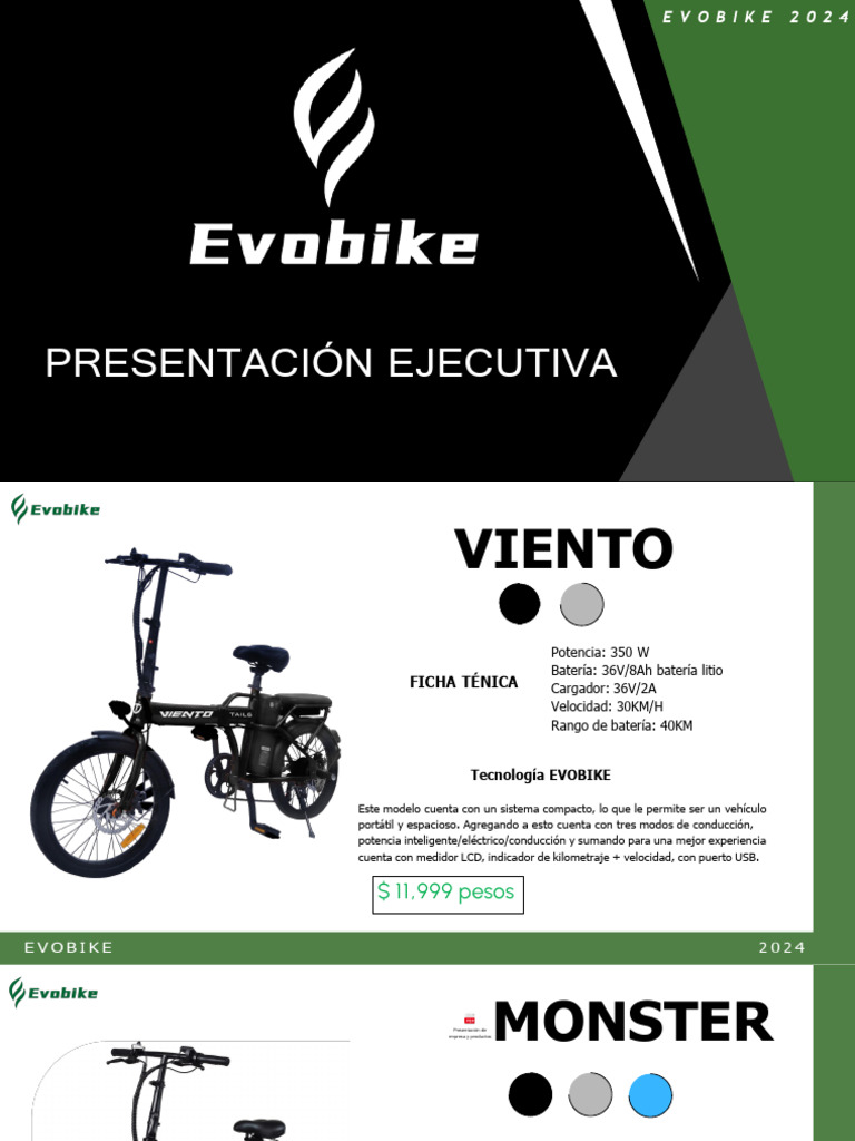 Catálogo 2024 de Modelos Evobike | PDF | Diodo emisor de luz