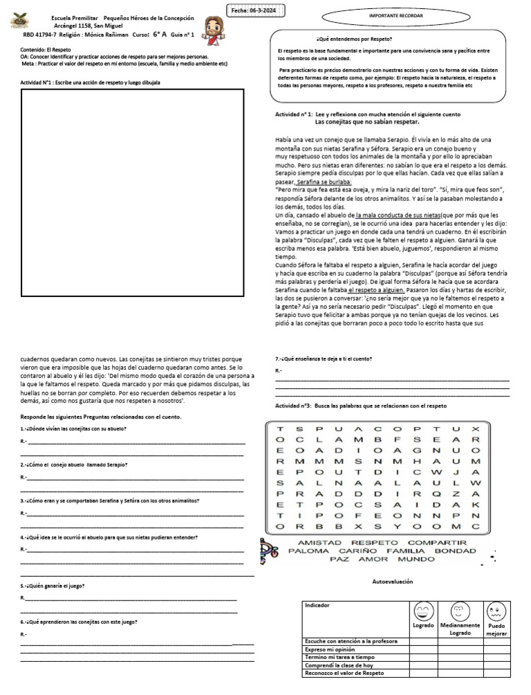 Guia #1 para 4° PHC 2024 | PDF