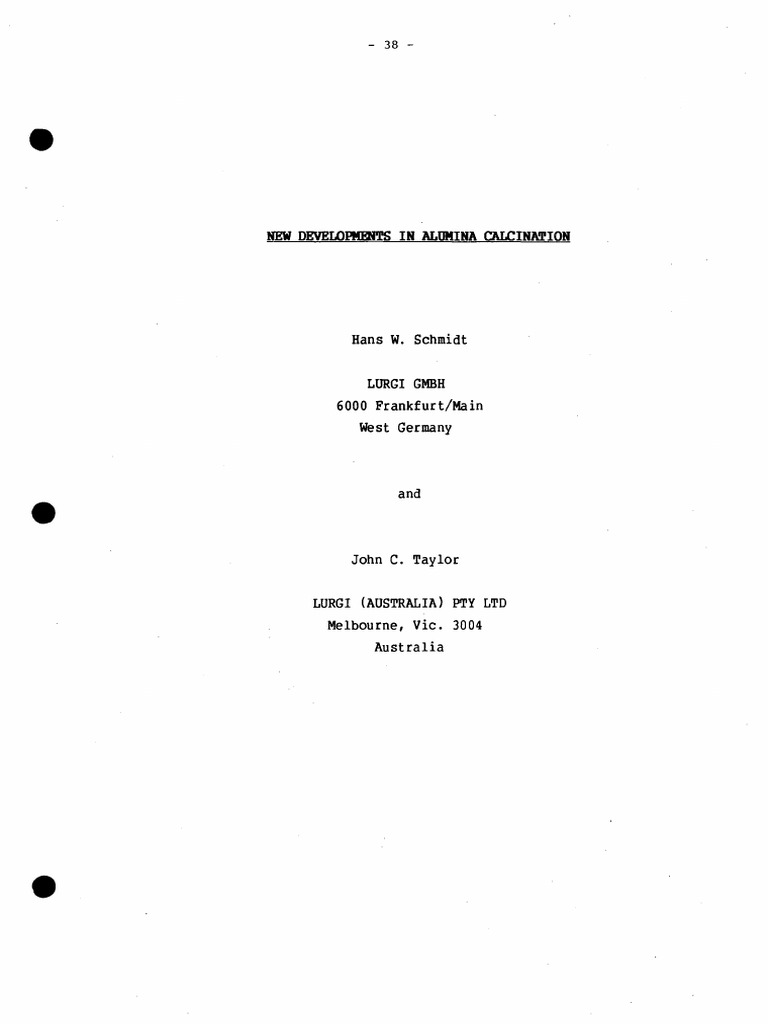 New Developments in Alumina Calcination | PDF | Fluidization | Process ...